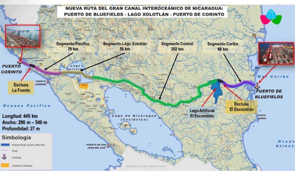 Nicaragua ‘revive’ proyecto del canal interoceánico con nueva ruta