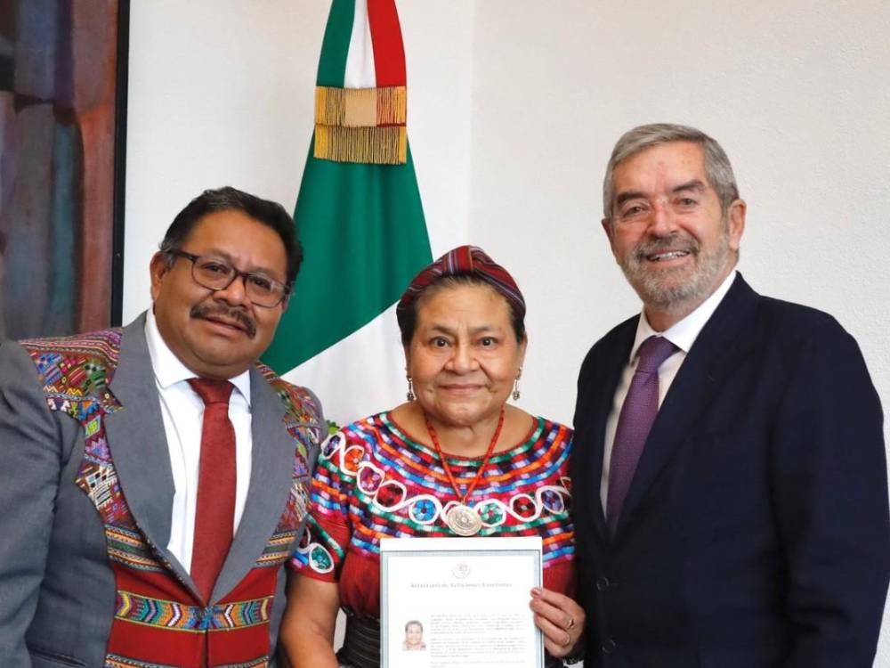 ¿Rigoberta Menchú ahora es mexicana?